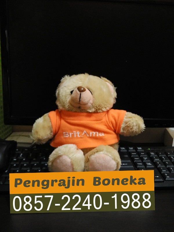 Boneka Souvenir Teddy Bear Bank BRI Britama | KBC Toys Pengrajin Boneka ...