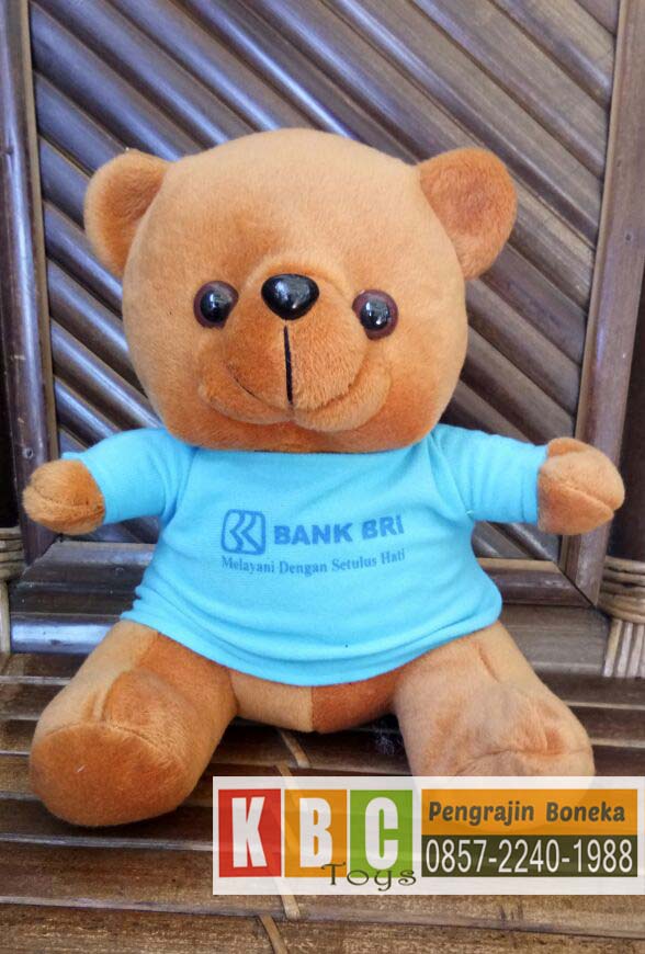 Souvenir Boneka Teddy Bear Bank BRI Tegal | KBC Toys Pengrajin Boneka ...