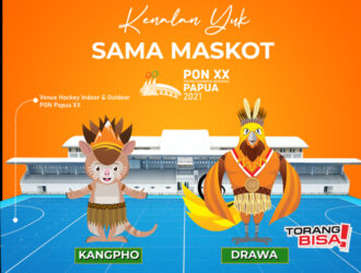 Boneka Maskot PON PAPUA 2020-2021 Kangpho Dan Drawa Bahan Lembut ...